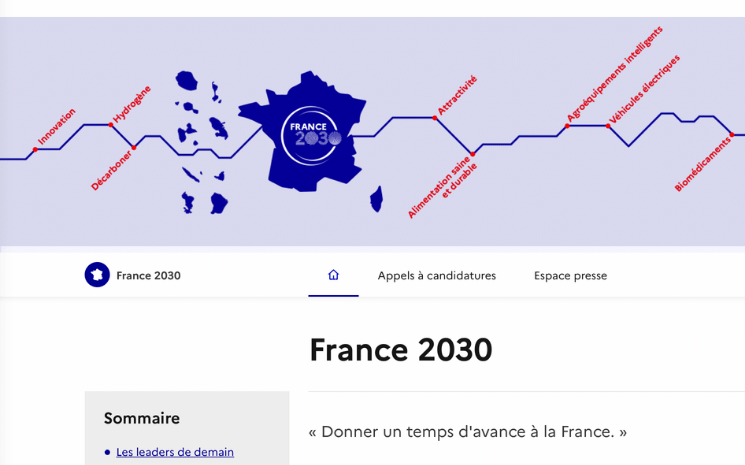 FRANCE 2030 : Une site dédié au plan de relance est lancé france2030 ...