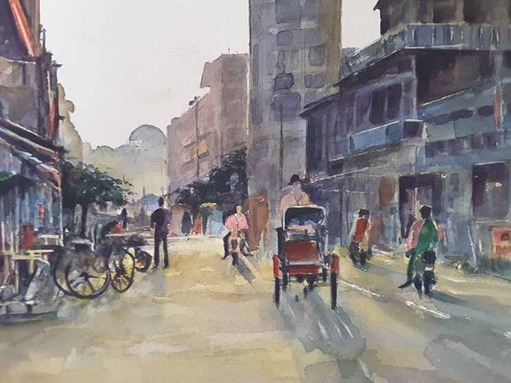 Paul Kitchingman expose au Raffles Le Royal de Phnom Penh