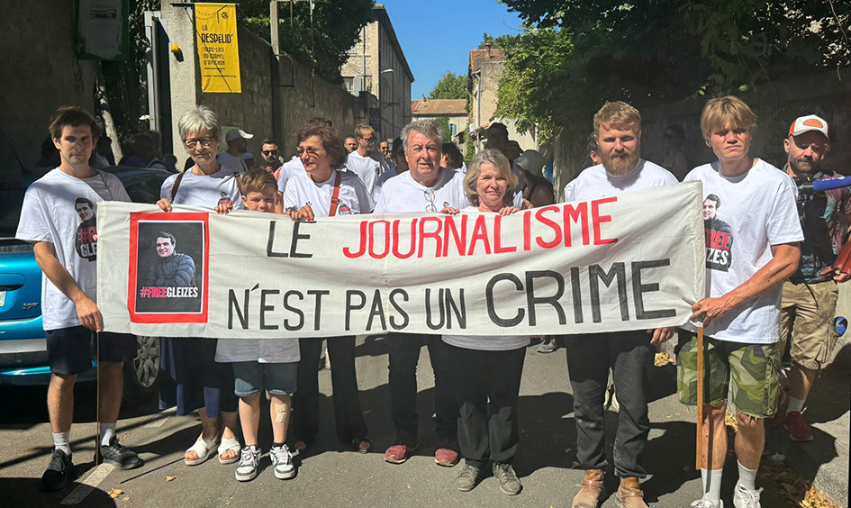 Une marche pour exiger la libération de Christophe Gleizes, détenu en ...