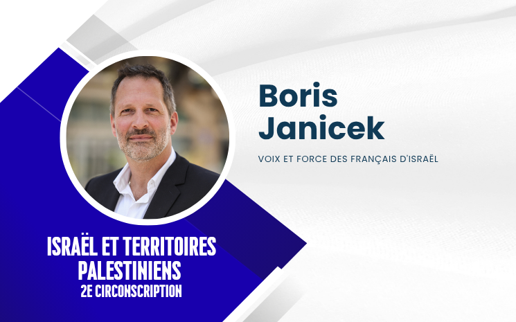 Boris Janicek, Israël : “Accompagner dans la durée des Français ...