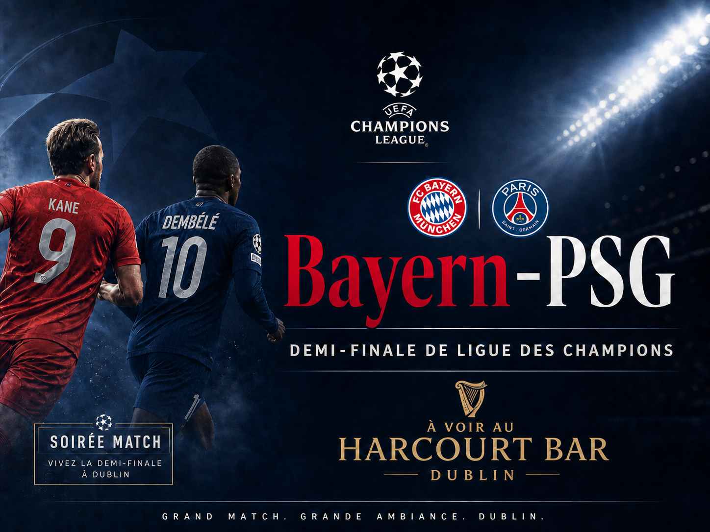 Bayern-PSG : vivez la demi-finale de Ligue des champions au Harcourt ...