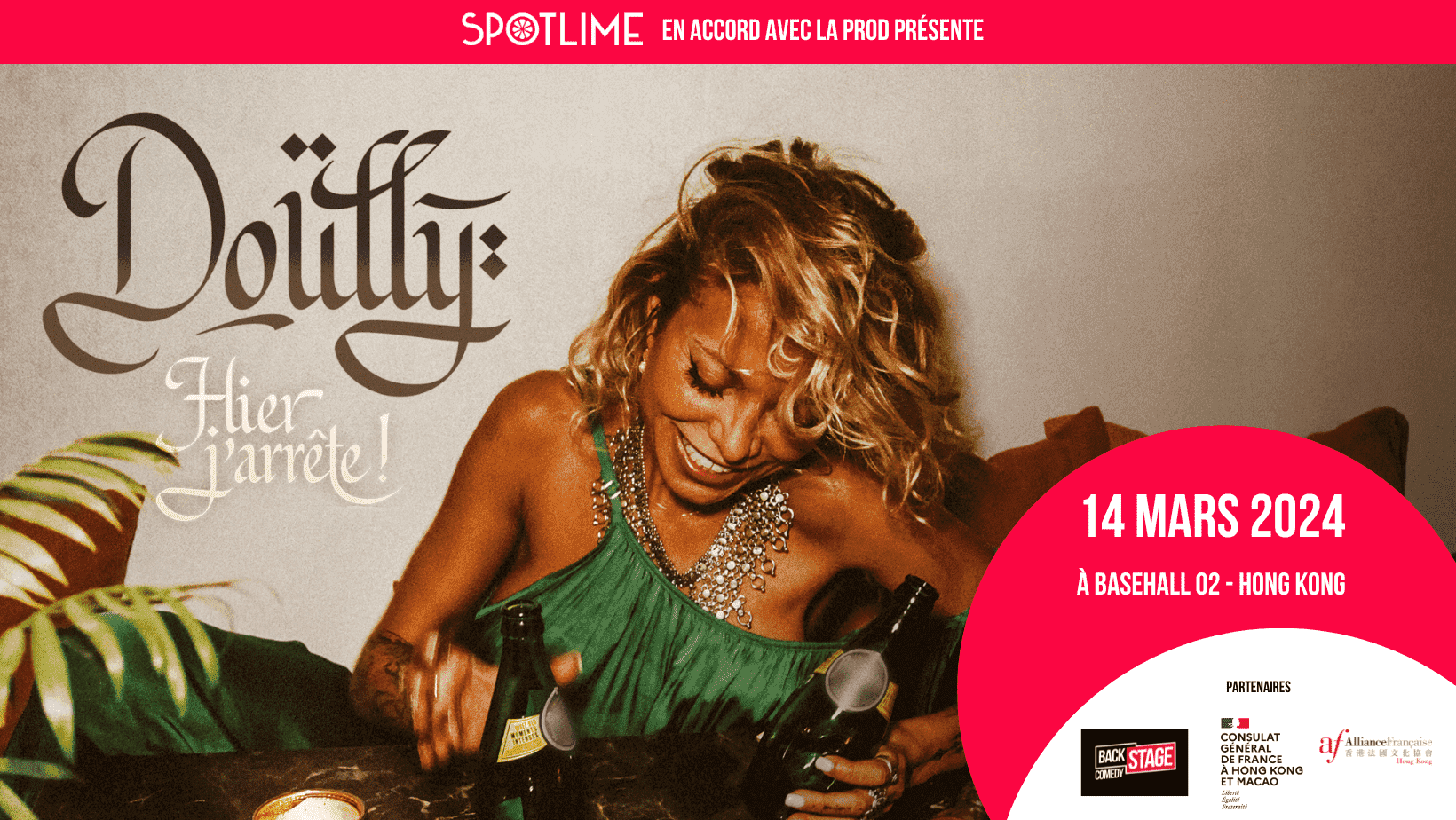 L'humoriste DOULLY à Hong Kong le 14 mars